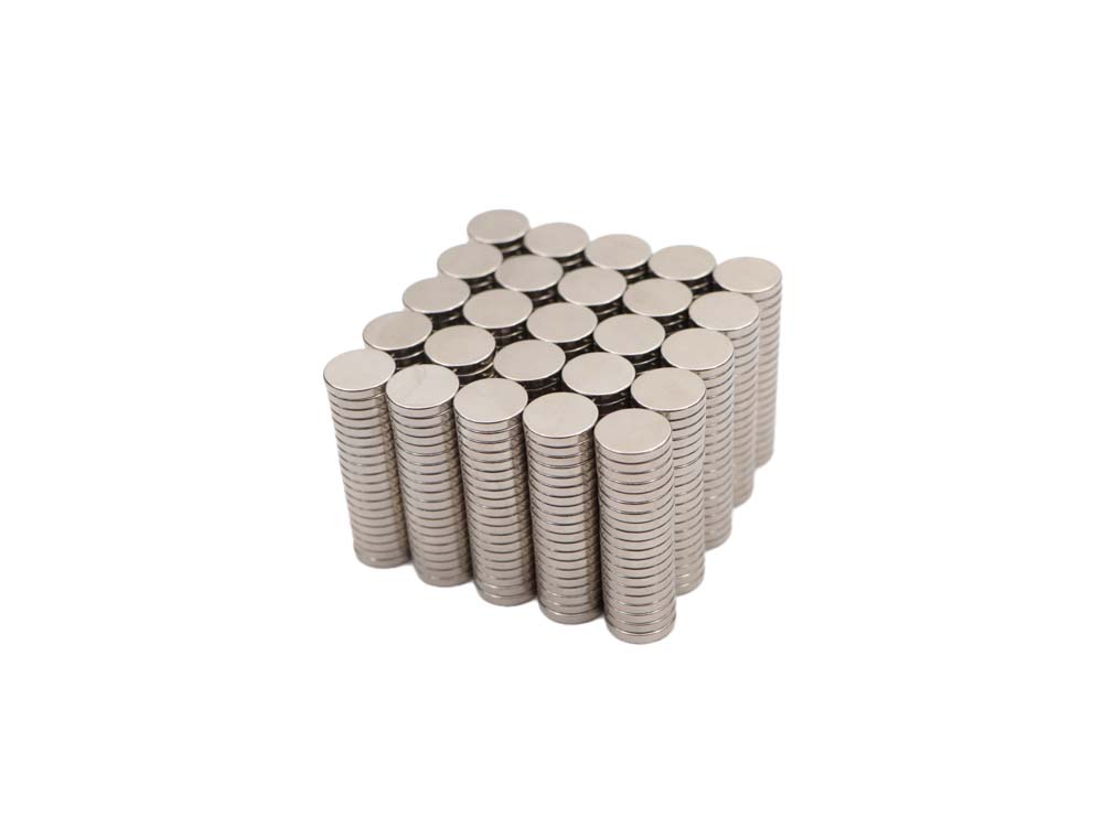 Ímã de neodímio 12,5x2 mm - 500 pçs - N42